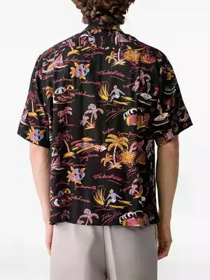 WACKO MARIA Graphic-print Short-sleeve Shirt