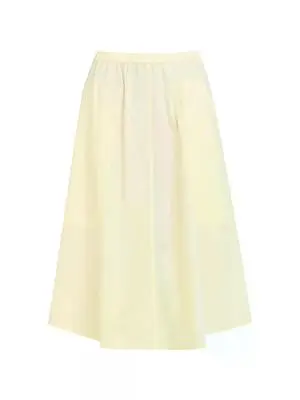 Vince Elasticated-waist A-line Midi Skirt - Yellow
