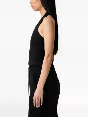 Vetements Fine-ribbed Halterneck Tank Top - Black