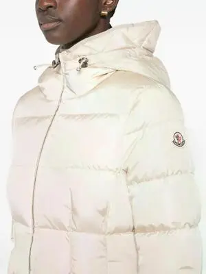Moncler Hooded Quilted Jacket - Neutrals