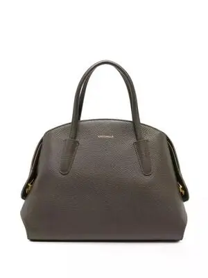 COCCINELLE Coccinelle Grained Leather Tote Bag Brown
