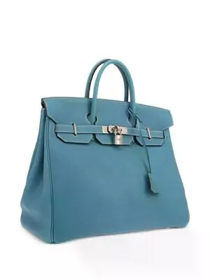 Hermès Haut À Courroies Tote Bag - Blue