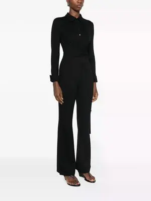 Diane Von Furstenberg Michele Wrap-front Long-sleeve Jumpsuit