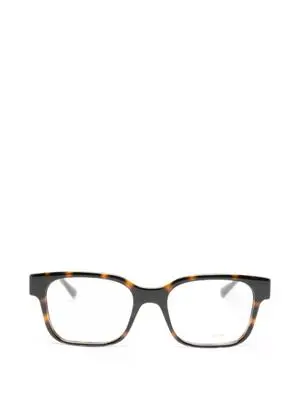 Gucci Tortoiseshell-effect Rectangle-frame Glasses - Brown