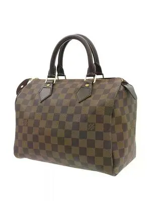 LOUIS VUITTON Damier Ebene Speedy Boston Bag - Brown
