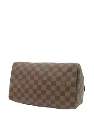 LOUIS VUITTON Damier Ebene Speedy Boston Bag - Brown
