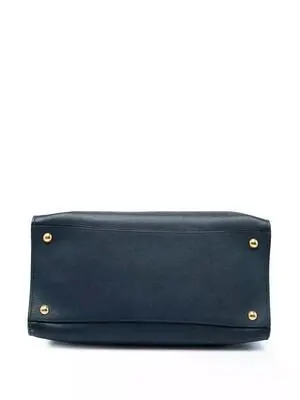 Prada Saffiano Soft Triple Pocket Tote Satchel