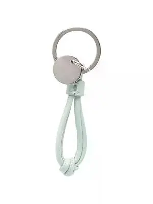JIL SANDER Knot Loop Leather Keyring - Green
