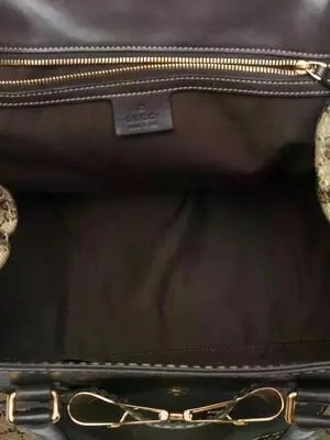 Gucci Gg Canvas And Leather Dialux Queen Tote Bag - Neutrals