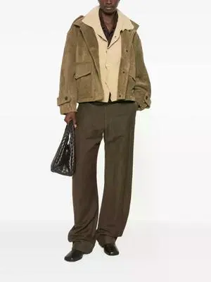 SESSUN Leather Suede Flap-pocket Jacket