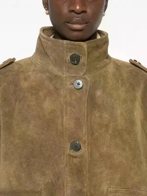 SESSUN Leather Suede Flap-pocket Jacket