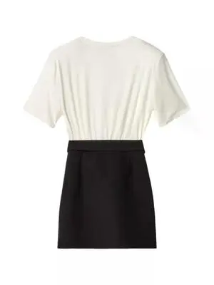 GAELLE PARIS Gaële Paris Belted Button-detail Mini Dress