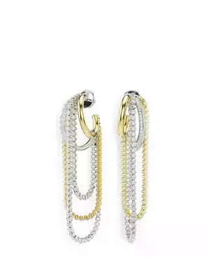 SWAROVSKI Hyperbola Draped Hoop Earrings