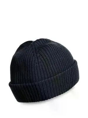 PARAJUMPERS Logo-patch Ribbed-knit Beanie Hat