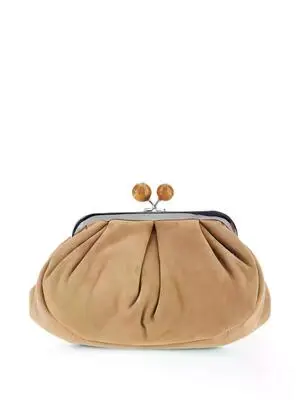Max Mara Small Suede Pasticcino Bag - Neutrals