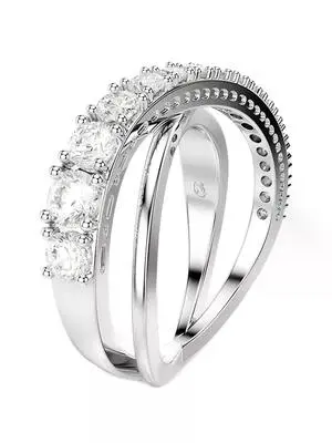 SWAROVSKI Hyperbola Crystal-embellished Crossover Ring
