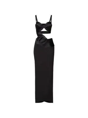 NORINA ST Feyla Cut-out Rosette Maxi Dress