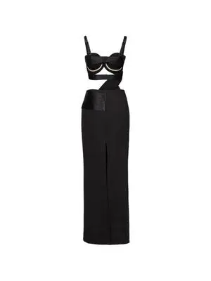 NORINA ST Feyla Cut-out Rosette Maxi Dress