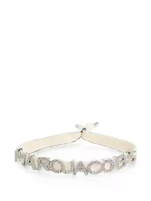 Marc Jacobs Crystal-embellished Logo-plaque Bracelet