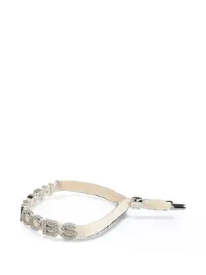 Marc Jacobs Crystal-embellished Logo-plaque Bracelet