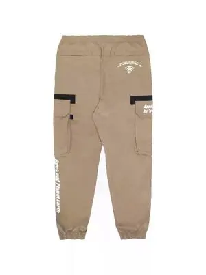 AAPE BY *A BATHING APE Moonface Logo-patch Cargo Track Pants