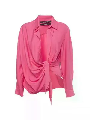 Jacquemus Draped Shirt - Pink