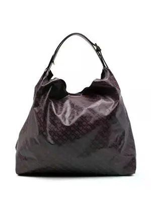 GHERARDINI Monogram-print Shoulder Bag - Brown