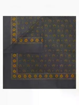 Soeur Floral-print Scarf - Grey