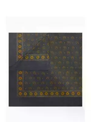 Soeur Floral-print Scarf - Grey