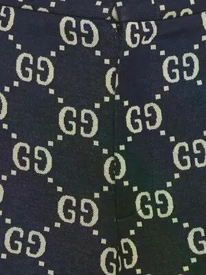 Gucci Gg Monogram Jacquard Trousers