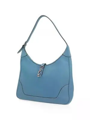 Hermès 1997 35 Trim Shoulder Bag - Blue