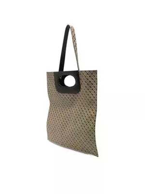 GHERARDINI Millerighe Monogram Shoulder Bag - Neutrals