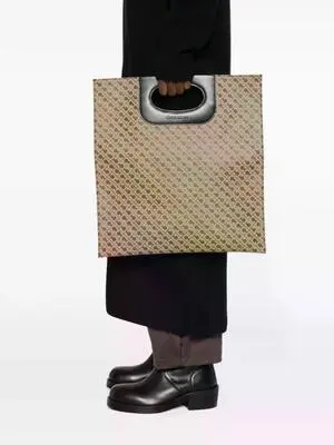 GHERARDINI Millerighe Monogram Shoulder Bag - Neutrals