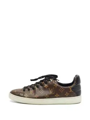 LOUIS VUITTON Frontrow Monogram Canvas Sneakers - Brown