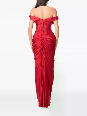 NORINA ST Mia Draped Off-shoulder Maxi Dress