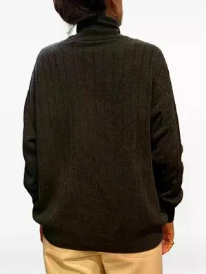 GRAN SASSO Ribbed-knit Roll-neck Sweater - Grey