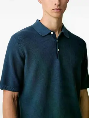 Scotch & Soda Waffle-knit Short-sleeve Polo Shirt