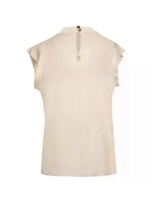 FRACOMINA Satin-finish Sleeveless Blouse - Neutrals