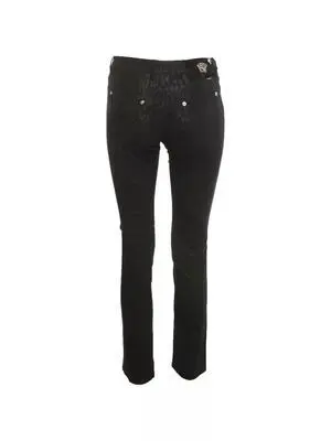Versace Leopard-print Slim-fit Jeans