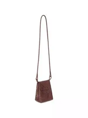 IBELIV Woven Leather Cross Body Bag