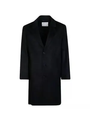 AMARANTO Oversized Single-breasted Coat - Black
