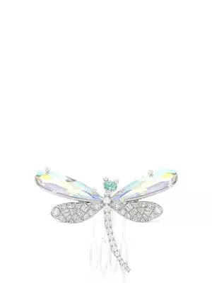 SWAROVSKI X Ariana Grande Dragonfly Crystal-embellished Hair Comb - Silver