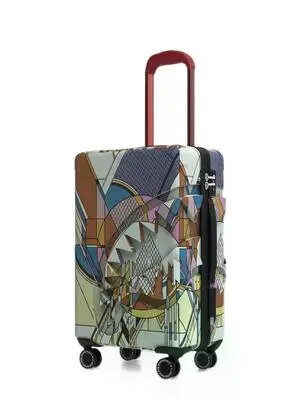 SPRAYGROUND X Frank Lloyd Wright Frozen Spheres Carry-on Suitcase - Green