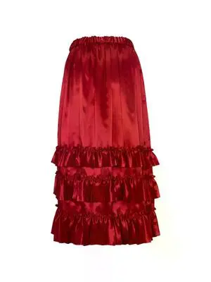 Noir Kei Ninomiya Ruffled Elasticated-waist Maxi Skirt