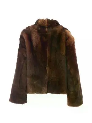 YVES SALOMON High-neck Shearling Jacket