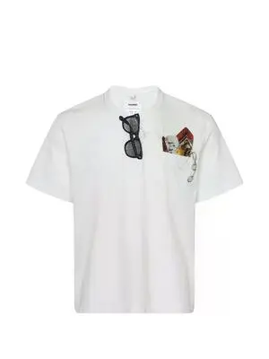 DOUBLET Trompe L'oeil Embroidered T-shirt - White