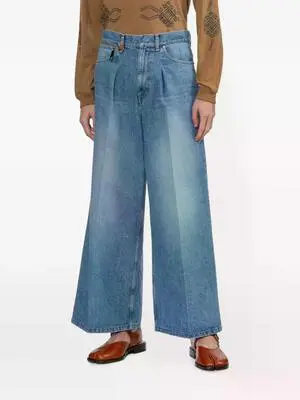 Toga Pleated Wide-leg Jeans