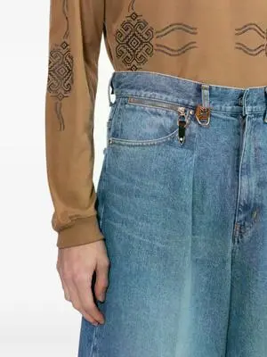 Toga Pleated Wide-leg Jeans