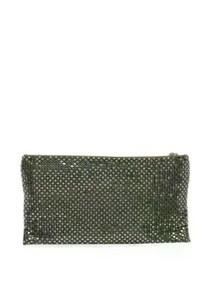 Benedetta Bruzziches Your Best Friend Crystal-embellished Chain-strap Clutch Bag - Green
