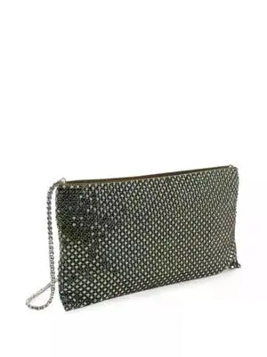 Benedetta Bruzziches Your Best Friend Crystal-embellished Chain-strap Clutch Bag - Green
